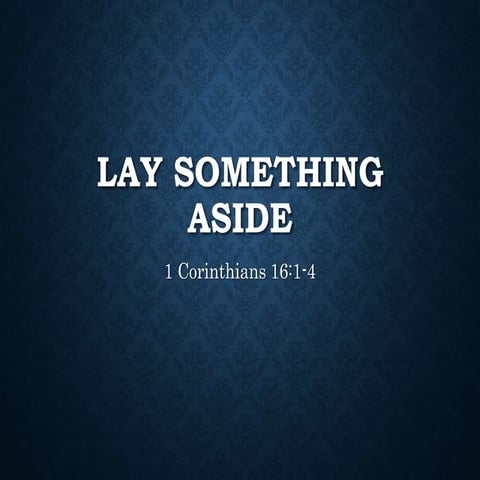 Lay by and store | PPT