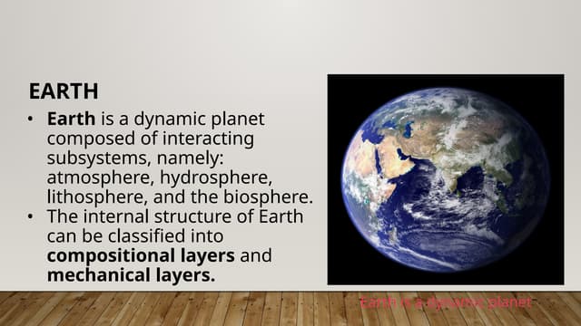 Mechanical layers of the earth | PPTX