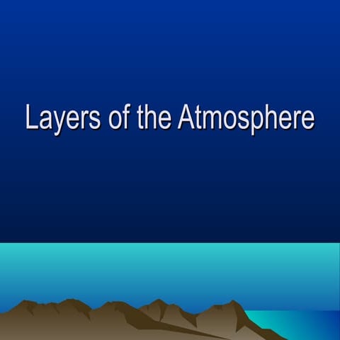 Layers of the atmosphere | PPT