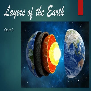 Layers of the Earth, FOR GRADE3 ANDGADE4 | PPTX