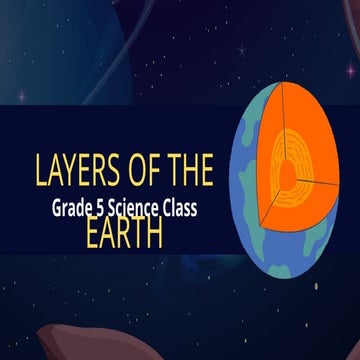 Layers of the Earth's Structure Science in Blue Yellow Hand Drawn Style ...