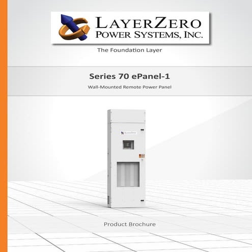 LayerZero Series 70: ePanel-1 Wall-Mounted Power Panel | PDF