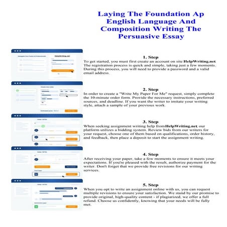 Laying The Foundation Ap English Language And Composition Writing The ...