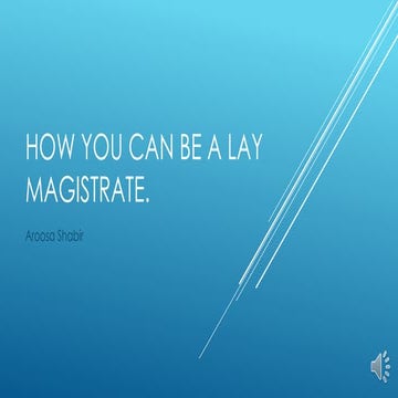 Lay people and magistrates full powerpoint | PPT