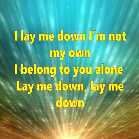 Lay Me Down lyrics | PPTX