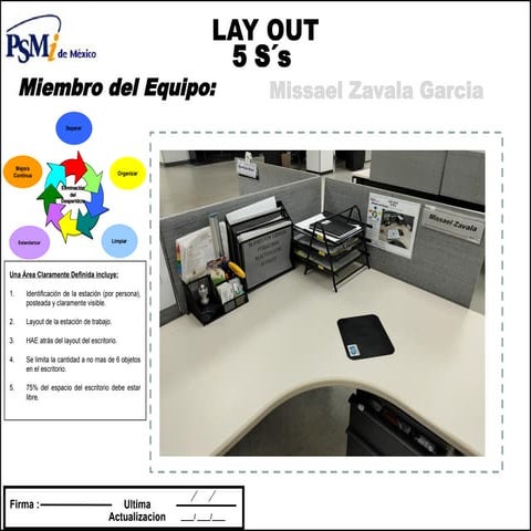 Implementing the 5S Methodology for Efficient Workspace Layout and ...
