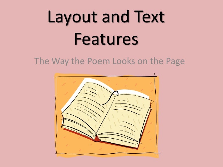 Poetry Layout And Text Features