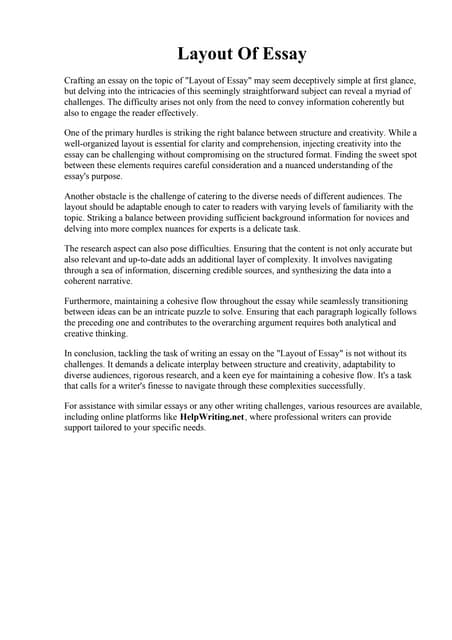 A Conclusion For An Essay | PDF