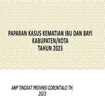 Layout Pemaparan Kab/kota Provinsi Gorontalo | PPT