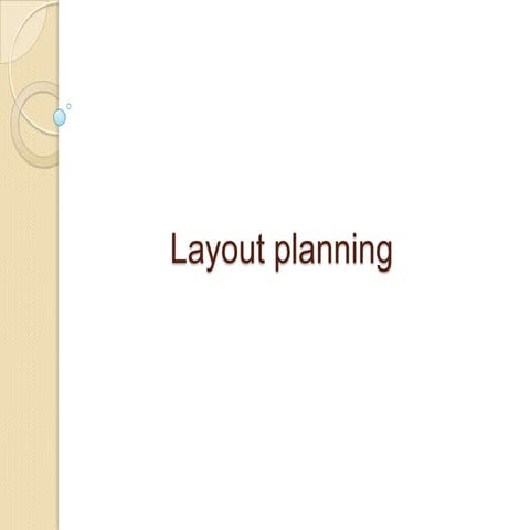 Layout planning (finished) | PPT