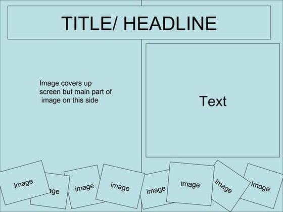 My double page spread flat plan | PPT