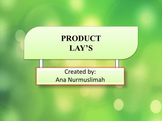 Lays chips- production process | PPT