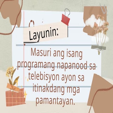 Dokumentaryong Pantelebisyon, telebisyon | PPT