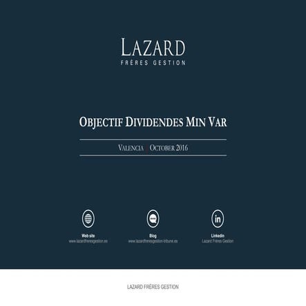 Presentación Lazard Frères Gestion: Funds Experience 2016 | PDF ...
