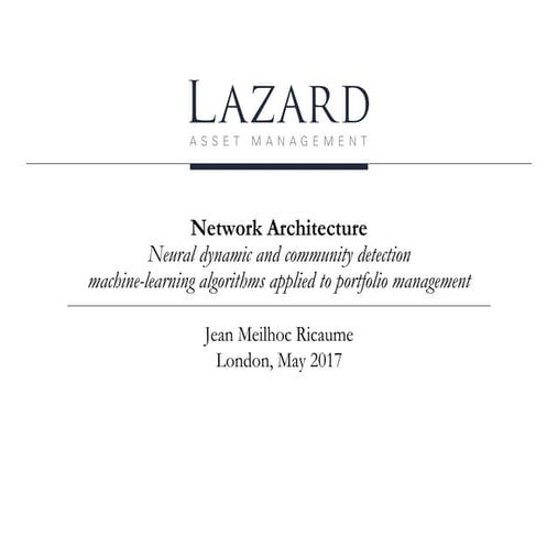 Lazard network correlation_architecture | PDF