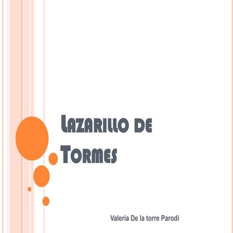 Lazarillo de tormes | PPTX