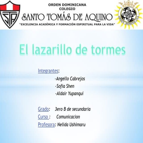 Lazarillo de tormes (1) (4) | PPTX