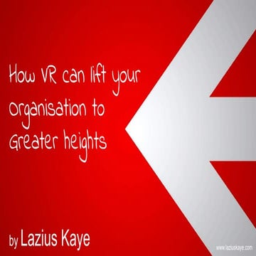How VR can help your organisation in 2020 & beyond | PDF | Virtual ...