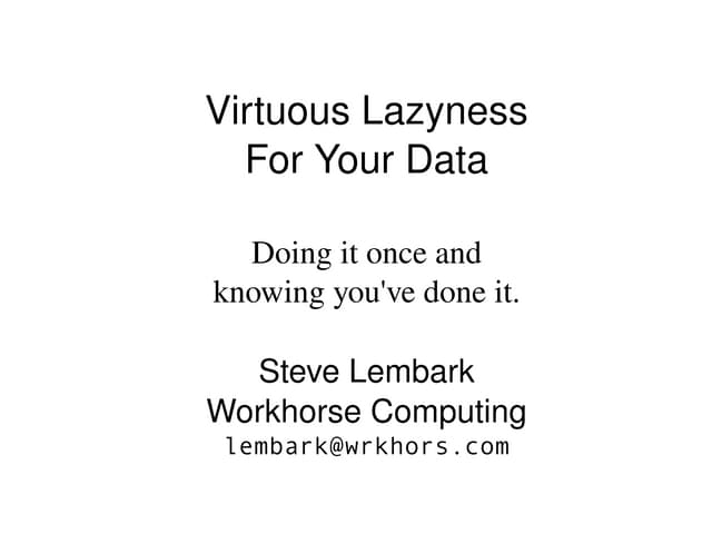 Lazy Data Using Perl Pdf Programming Languages Computing 8905