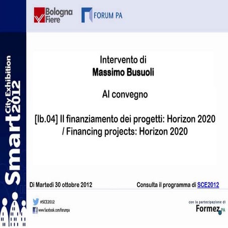 Massimo Busuoli a SCE 2012 | PDF