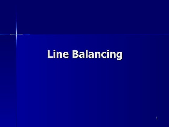 Assembly Line Balancing -Example | DOCX | Technology & Computing