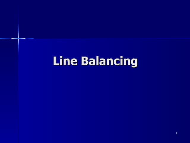 Assembly Line Balancing -Example | DOCX