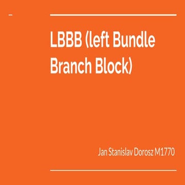 Left Bundle Branch Block (LBBB) | PPTX