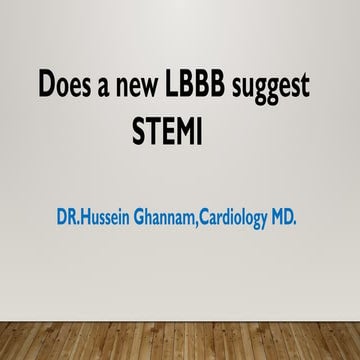 Left Bundle Branch Block (LBBB) | PPTX