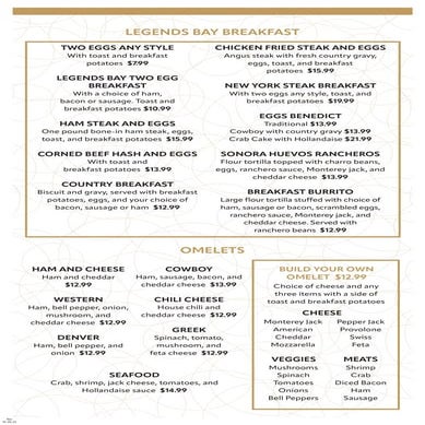 Legends Bay Casino LB GRILL Menu Rev. 10-20-2022 | PDF