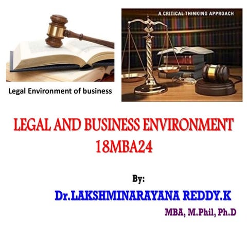 Legal & Business Environment- Module 3 | PDF