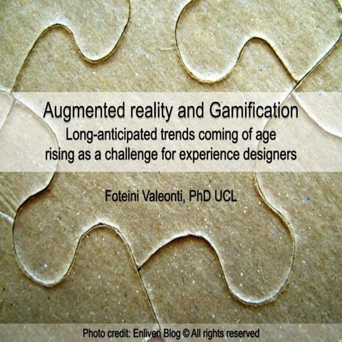 Augmented reality and gamification: Long-anticipated trends coming of ...