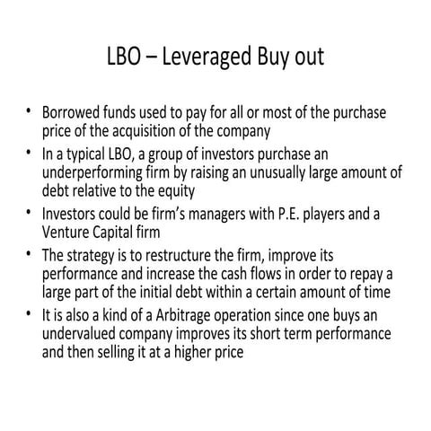 Lbo mbo | PPT