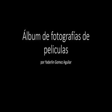 áLbum de fotografías de peliculas | PPT