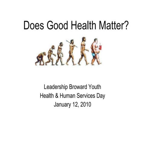 Does Health Really Matter? | PPT
