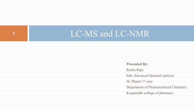 Lcms basics shimadzu 8040 | PPTX