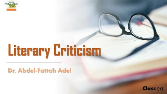 Introduction to Literary Criticism | PPT