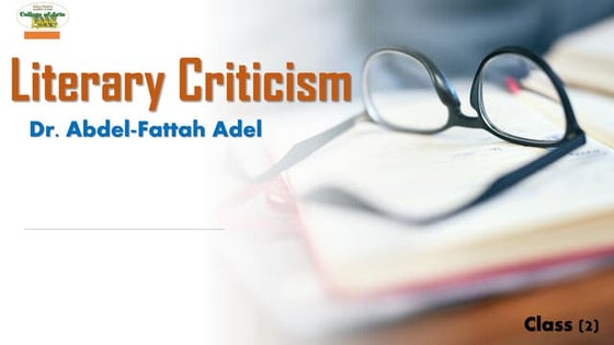 Introduction to Literary Criticism | PPT