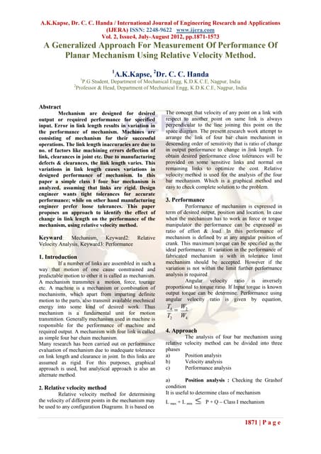 Basics of Instantaneous Center rotation | PPTX