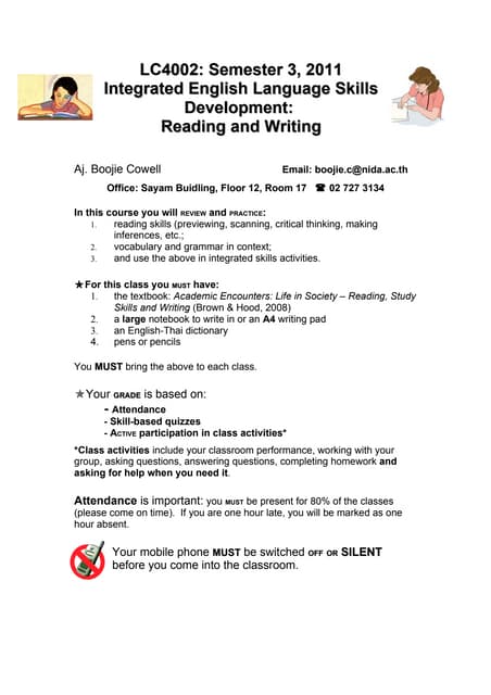 Academic encounters lecture scripts | PDF