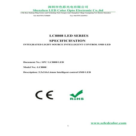 LC8808B led | PDF | Computer Peripherals | Computing
