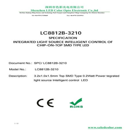 Lc8812b 3210 side led | PDF