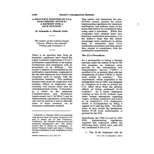 LCA Practice Pointer Article | PDF