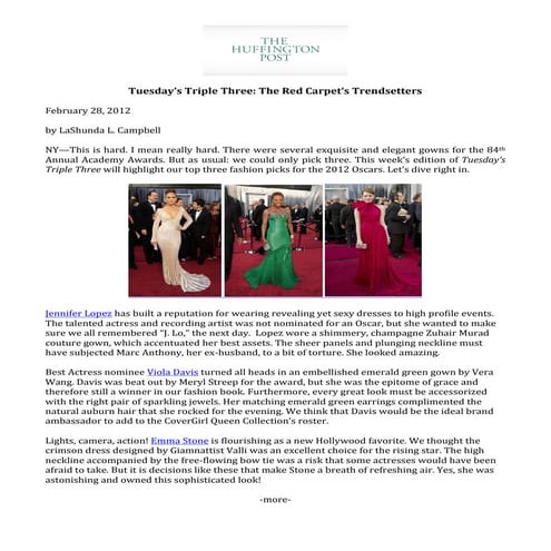 Writing Sample- Fashion Blog | PDF