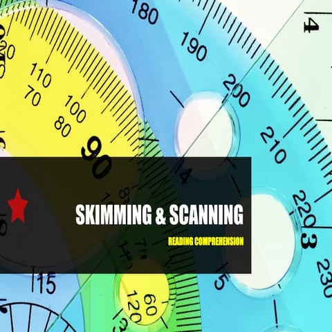 Reading Strategies - Skimming and Scanning | PPT
