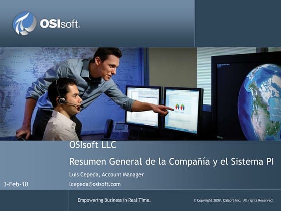 OSIsoft PI System Presentation | PPTX
