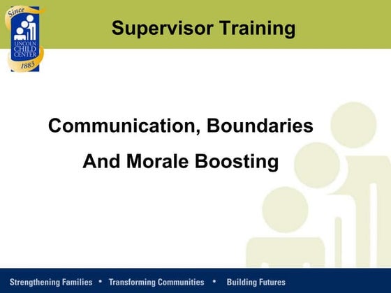 First Level Supervisor Training | PPT