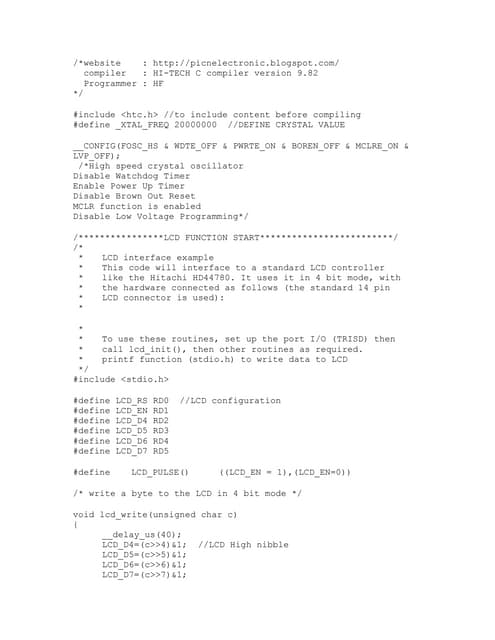 lcd display wokwi code ppt | PPTX | Physics | Science