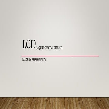 Lcd | PPTX