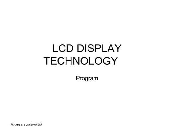 Lcd | PPT | Chemistry | Science