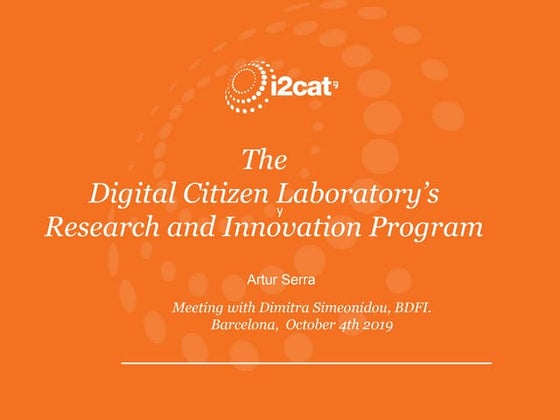 Europass CV Artur Serra. i2cat. 2018 | PDF